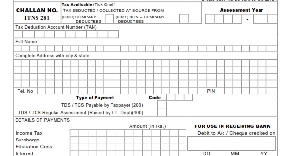 Income Tax - Bank Payment Challan - Pallikalvi Teachers News
