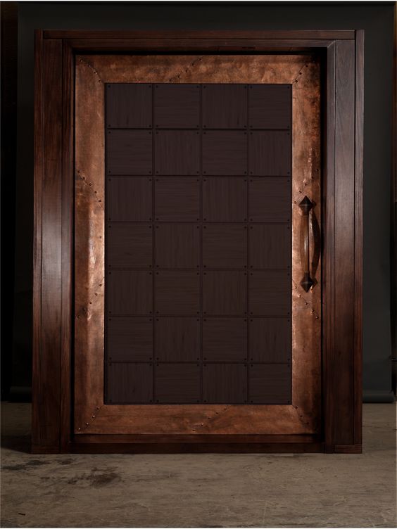 Stunning Solid Dark Brown Wood Door Designs – Engindaily