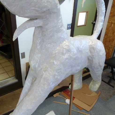 House InsideOut: Making A 3D Papier Mache Animal Sculpture: Part 2