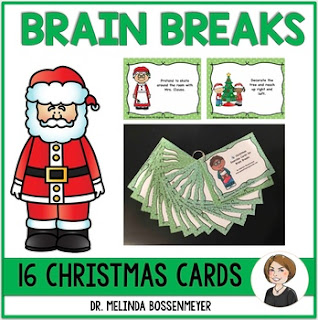 Free Christmas Brain Break Cards | Peaceful Playgrounds | Recess Doctor ...