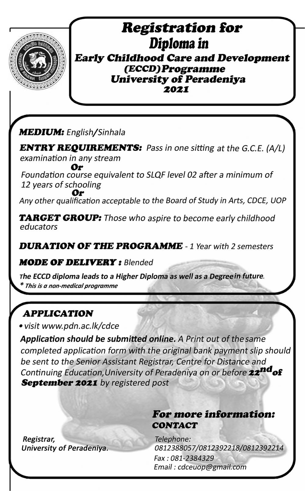 Diploma In Early Childhood Care Development 2021 University Of diploma-in-early-childhood-care-development-2021-university-of