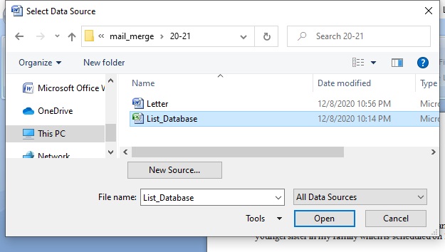 B.Com Computer Notes: Mail Merge