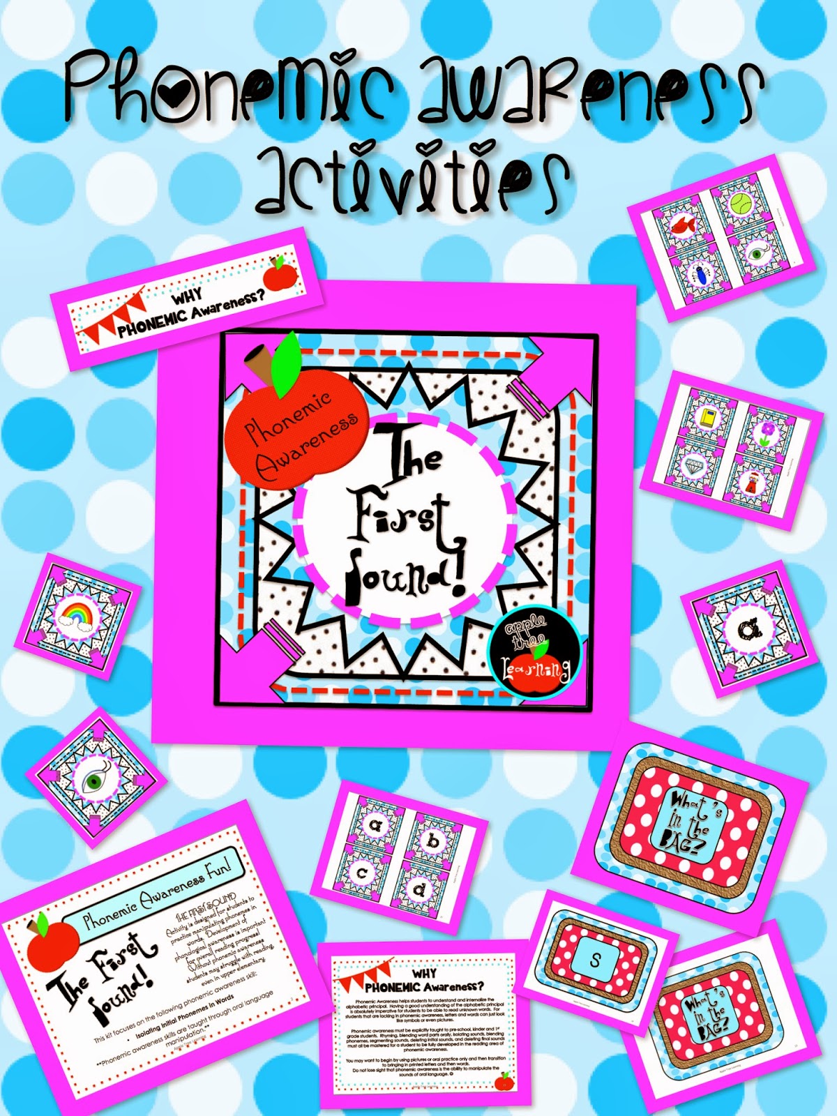 Apple Tree Learning: Reading FREEBIE! Phonemic Awareness Fun!!