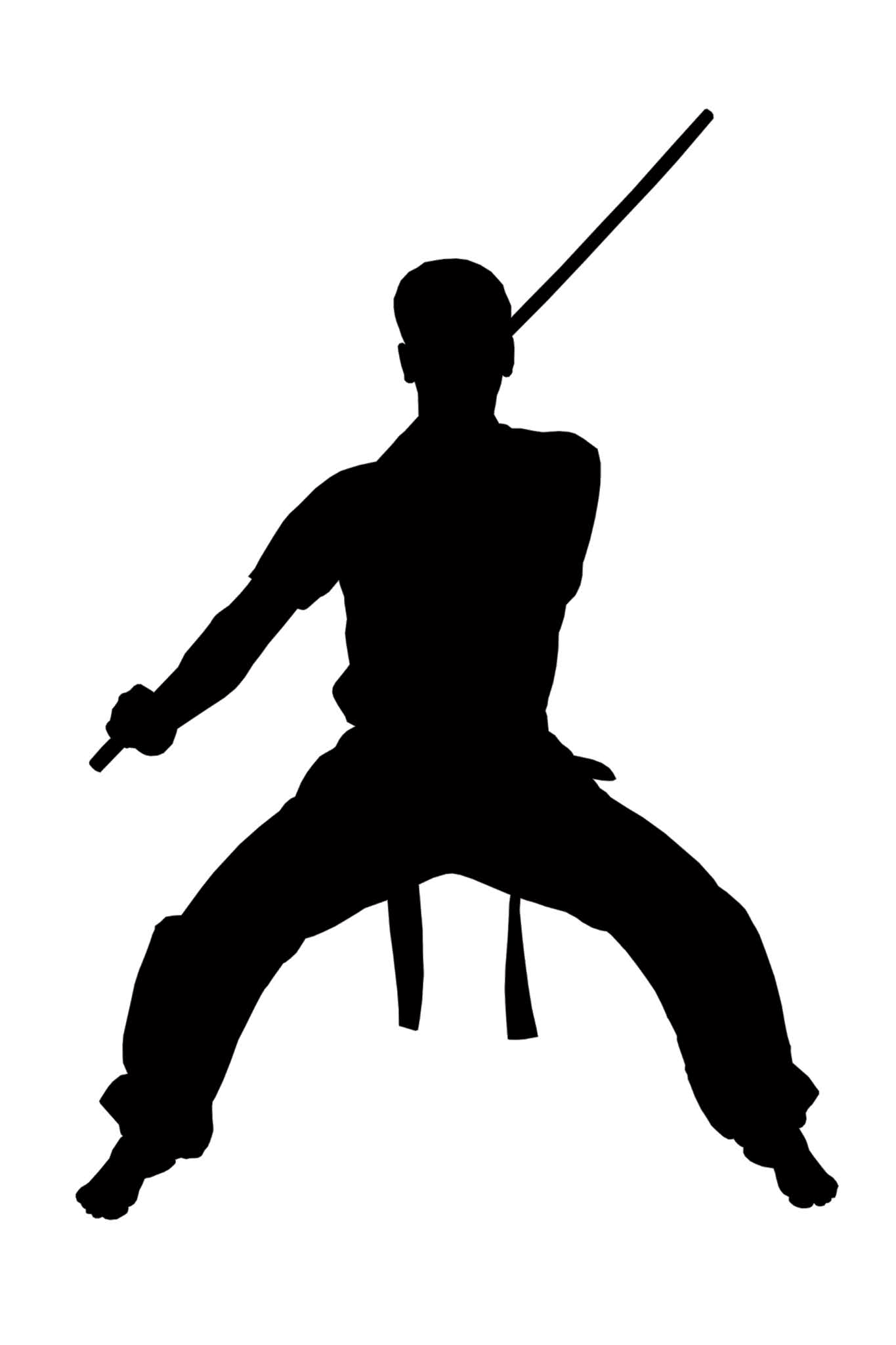 Panchabootha International Martial Arts Academy: Silambam Clipart , vector