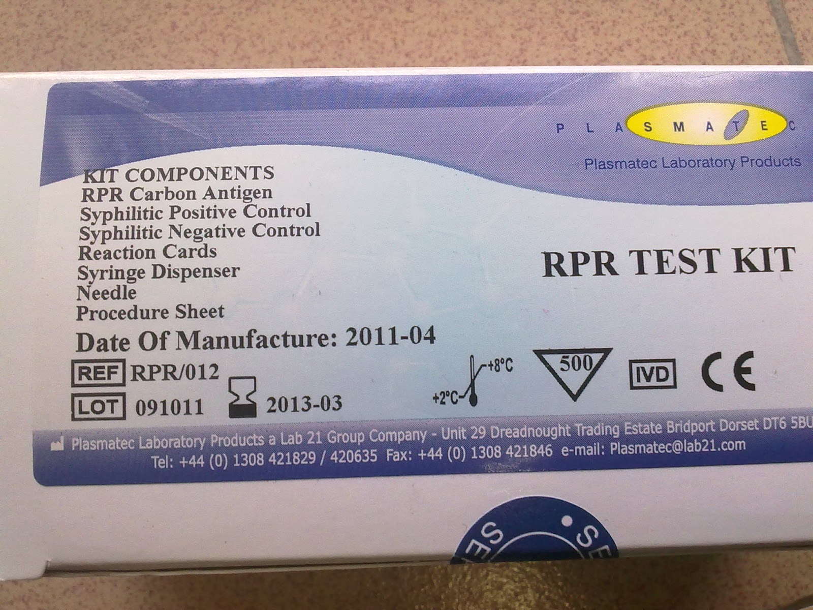 DuitDariOnline - Internet yang sungguh SUPERB!: Test Kit Untuk Ujian RPR