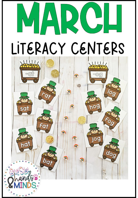 March Literacy Centers | Busy Hands and Minds