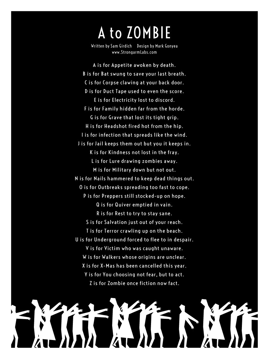 Lab Work: The Zombie Alphabet