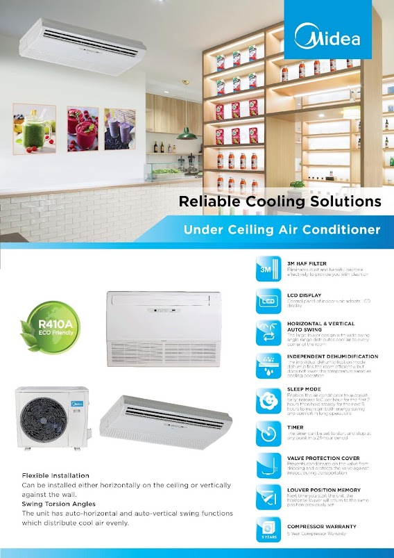 MaximaxSystems.com: MIDEA SPLIT TYPE UNDER CEILING AIR CONDITIONER