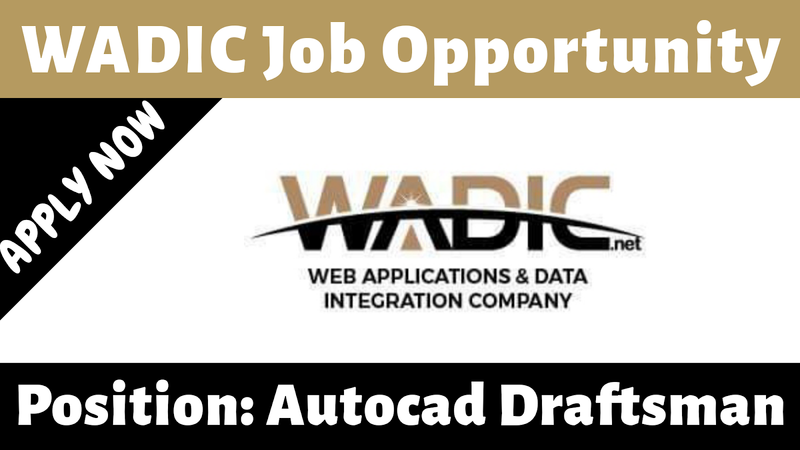 Wadic Job Autocad Draftsman Lahore 2020 Engineering Career Opportunities