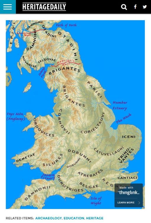 Grymvald Gazetteer: Mapping Monday - Early Tribes in Britain