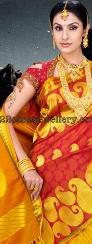 Heavy Gold Rani Haar - Jewellery Designs