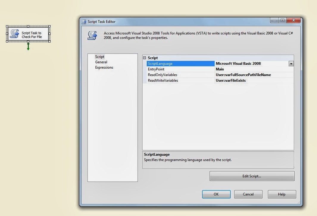 Reintroducing SQL in easy way: SSIS: Script task to check for File ... Reintroducing SQL in easy way: SSIS: Script task to check for File ...