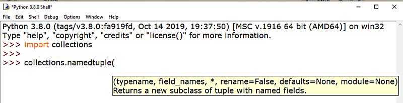 APRENDER A PROGRAMAR CON PYTHON: NAMEDTUPLES