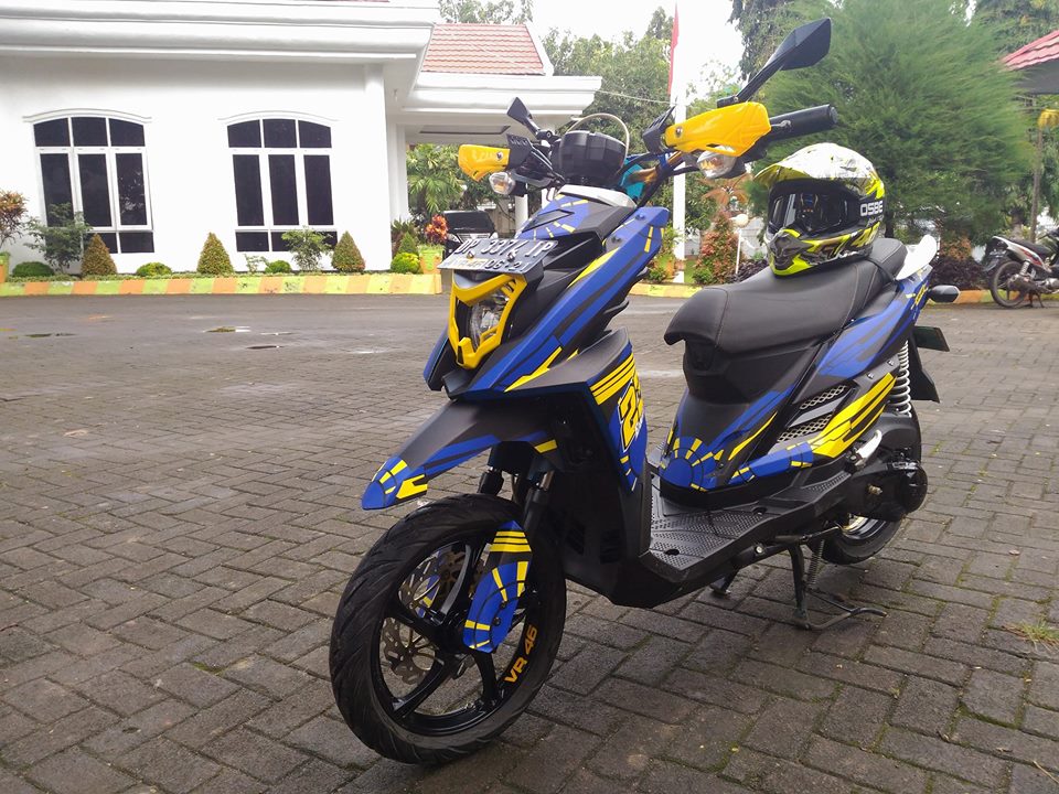 30 Gambar Modifikasi X Ride Ala Supermoto Paling Tangguh