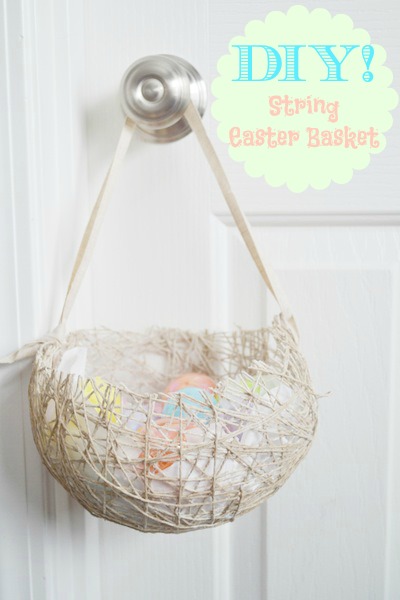 Fawn Over Baby: DIY: String Easter Basket