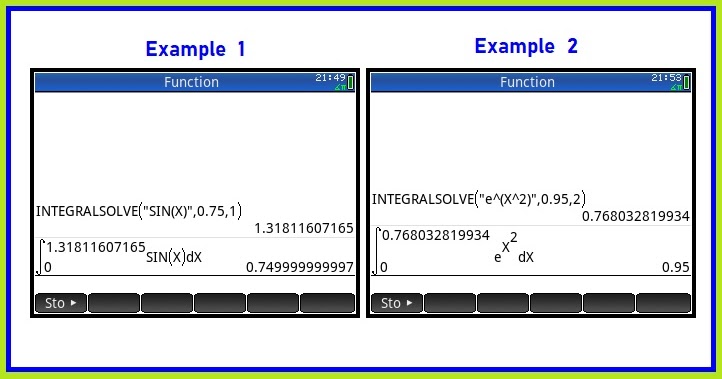Eddie's Math and Calculator Blog: HP Prime: Solving Integral Equations