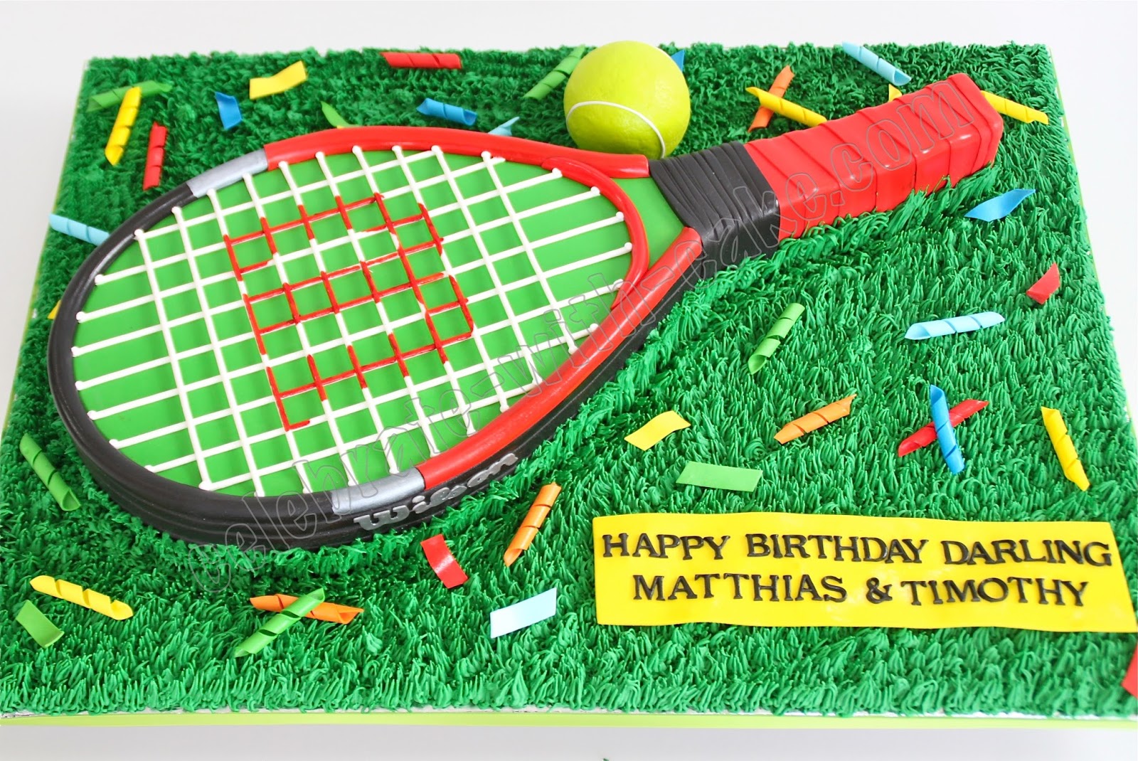 Celebrate with Cake!: Wilson Tennis Racket Cake