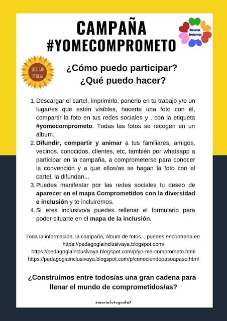 Pedagogía Inclusiva: CAMPAÑA #YOMECOMPROMETO... CON LA #CRPD
