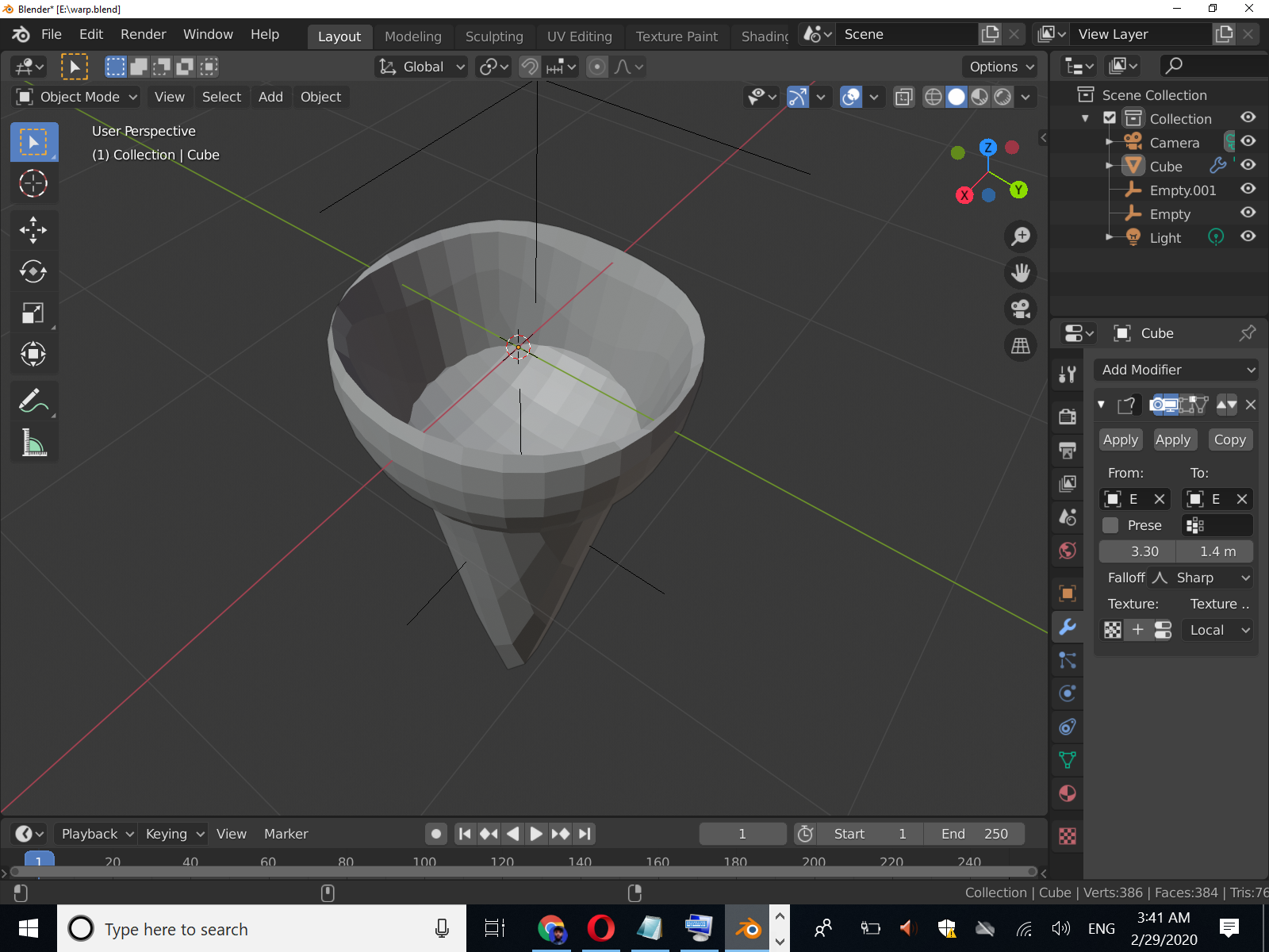 Blender 2 8 Tutorial Warp Modifier Beginner Tutorials 2020 Blender 2 8 Tutorial Warp Modifier Beginner Tutorials 2020