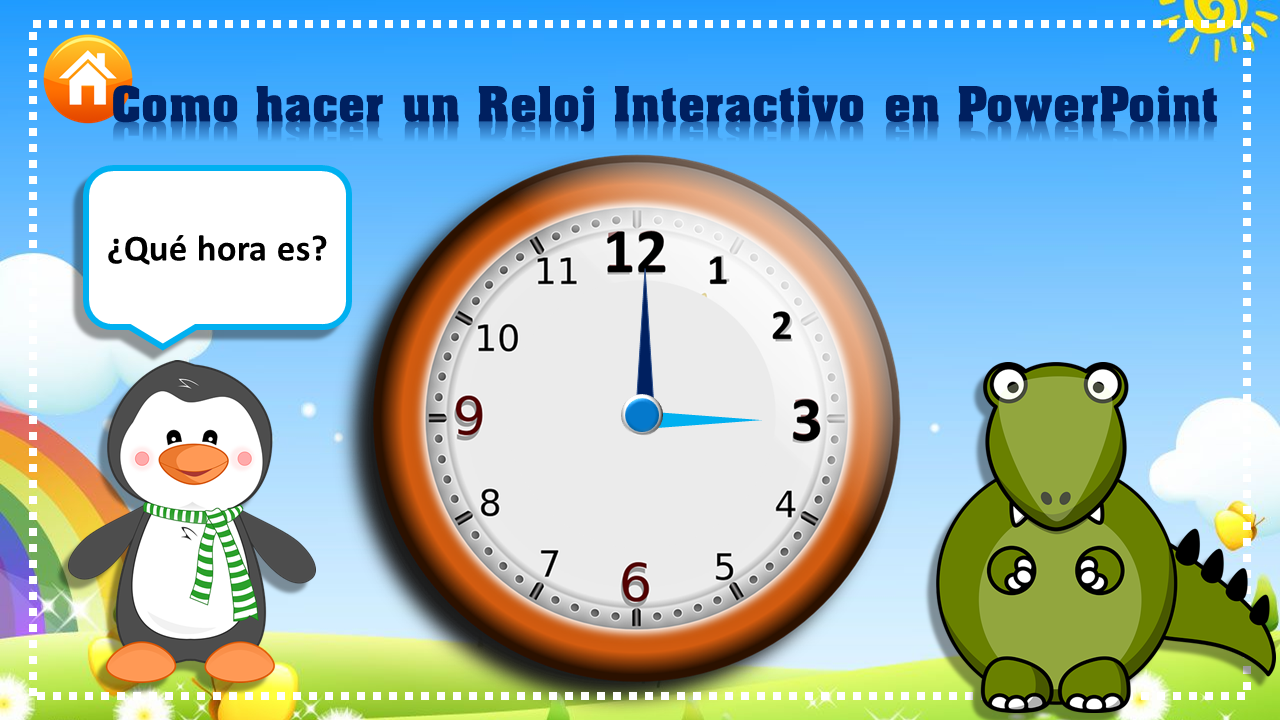 Como hacer un Reloj Interactivo con PowerPoint