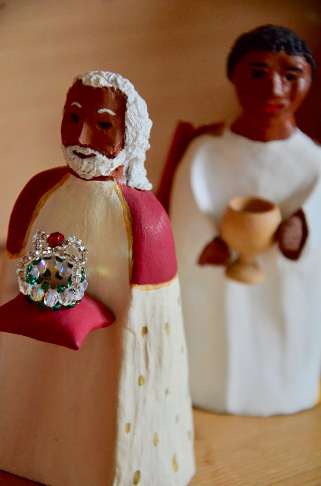 la petite verrière: La crêche de Noël en argile #1.