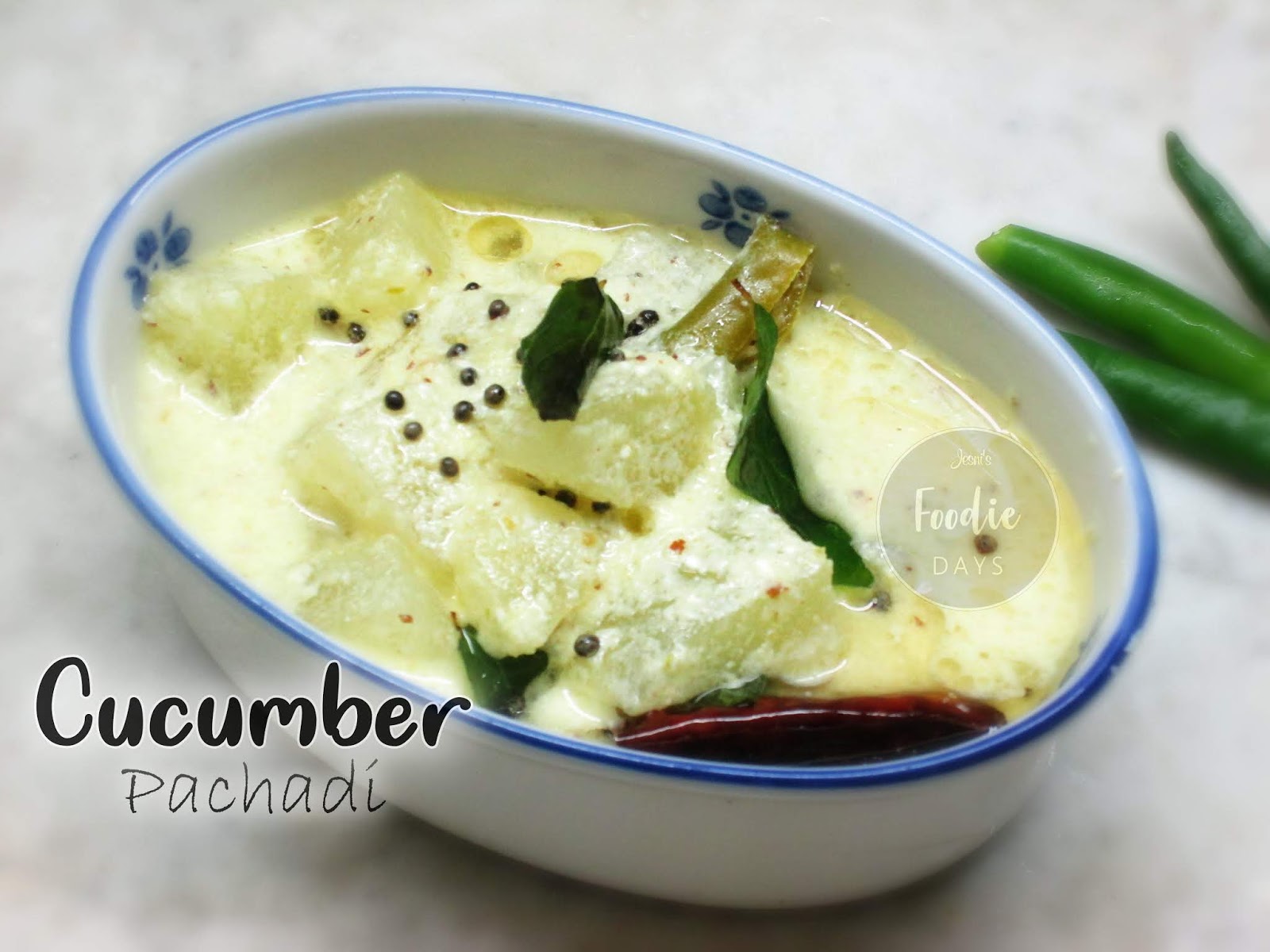 Vellarikka Pachadi / Cucumber pachadi | Cucumber yoghurt curry