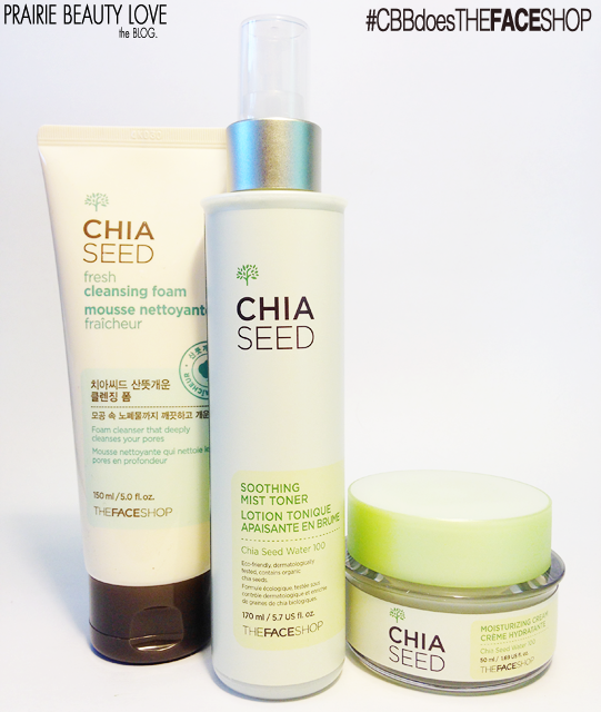 REVIEW: THEFACESHOP Chia Seed Skin Care* - Prairie Beauty