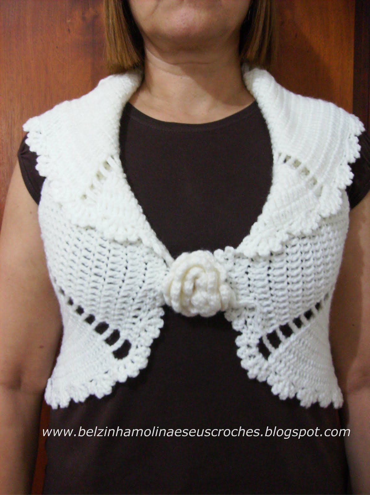 Bel(zinha) crochê, trico, macrame: Colete em Crochê