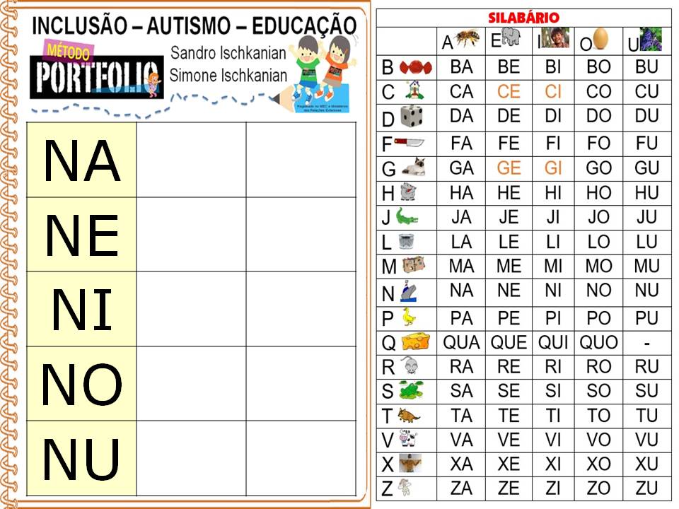 SILABÁRIO LETRA N ~ Atividades Escolares