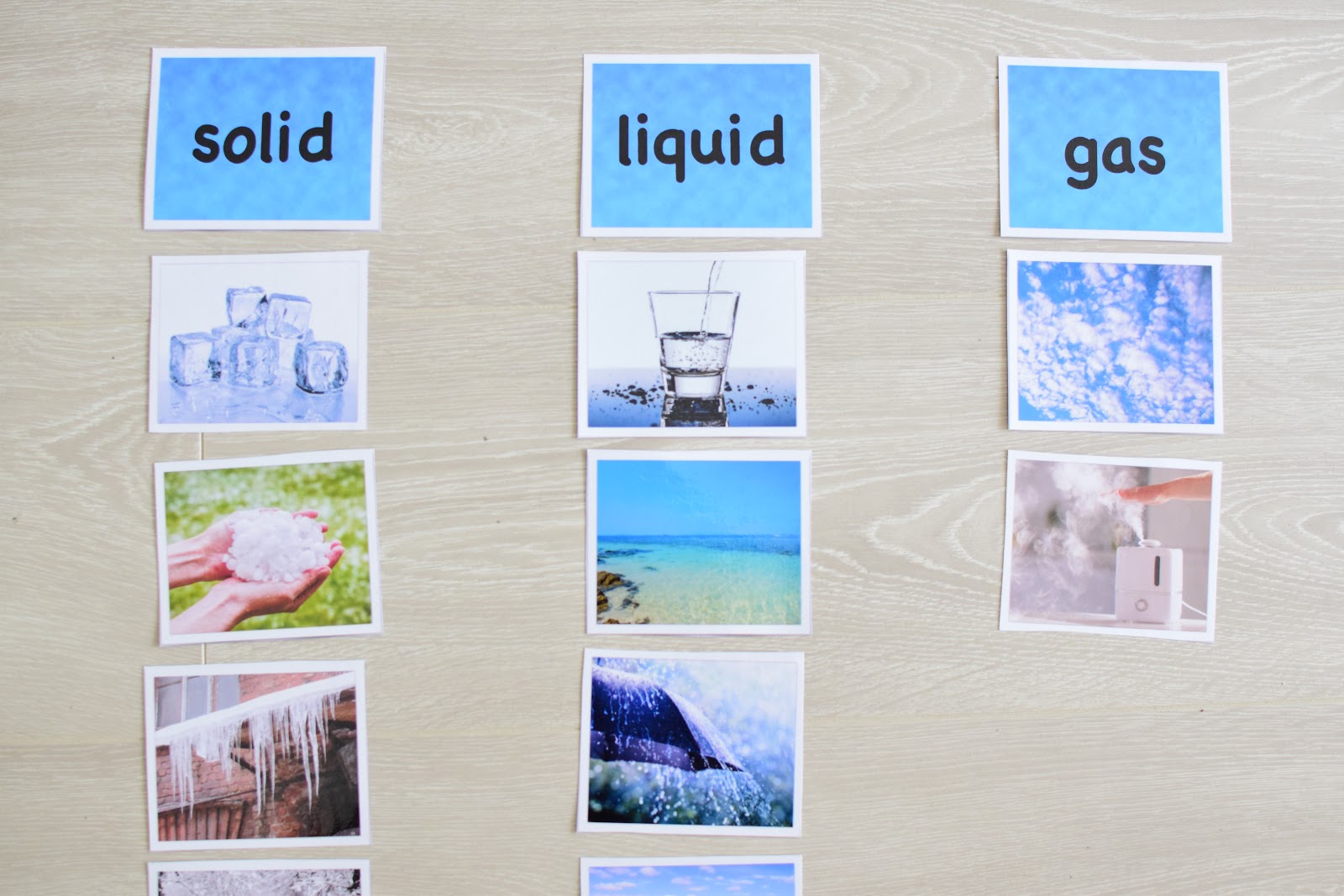 FREE Properties of Water Sorting Cards | The Pinay Homeschooler