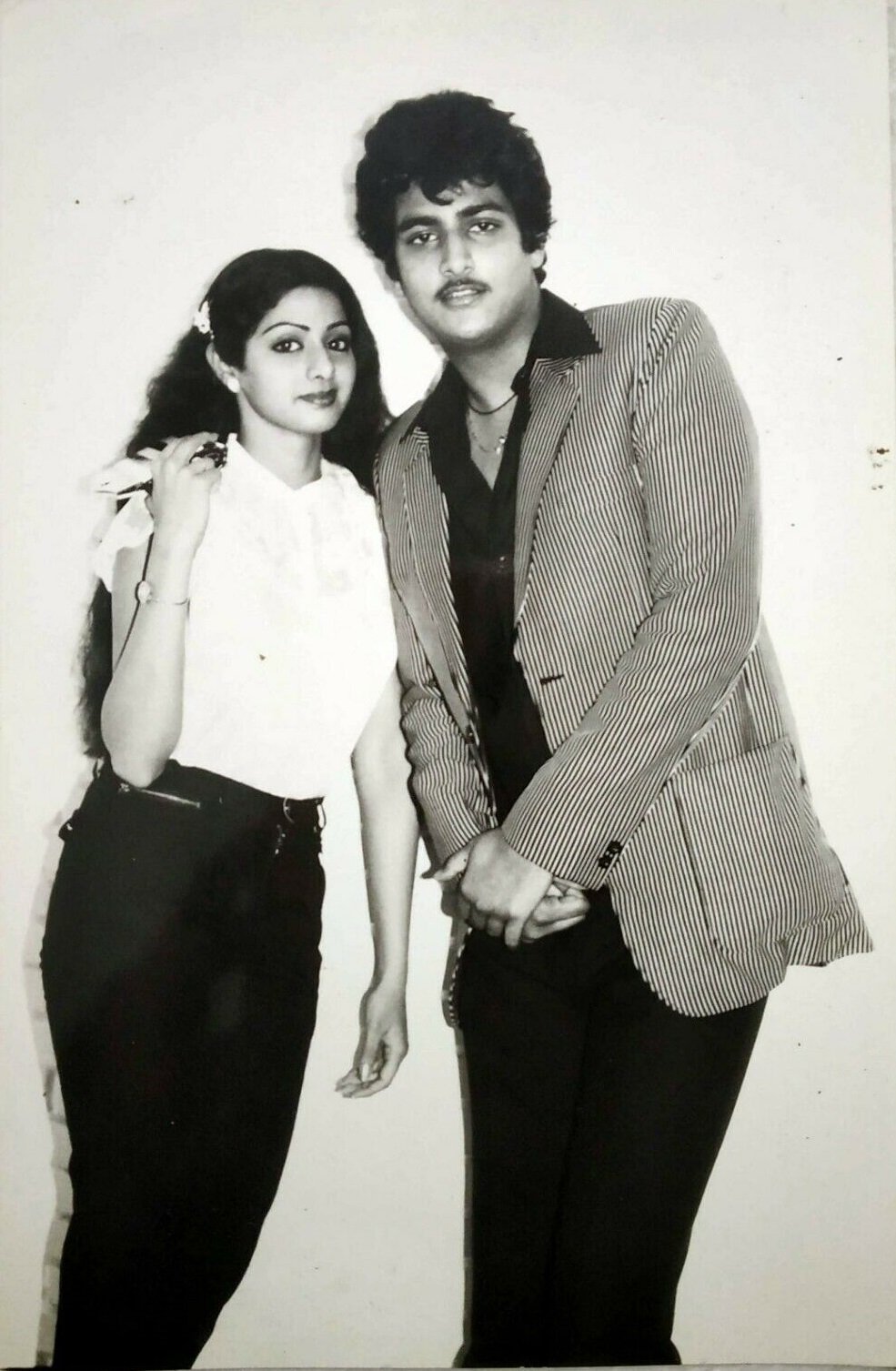 Sridevi: Launch of Kalaakaar in 1983: Sridevi with Kunal Goswami