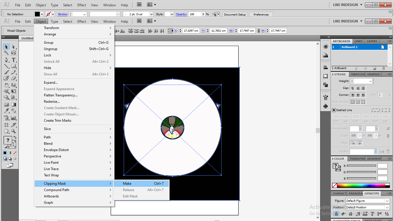 Membuat Desain Label CD