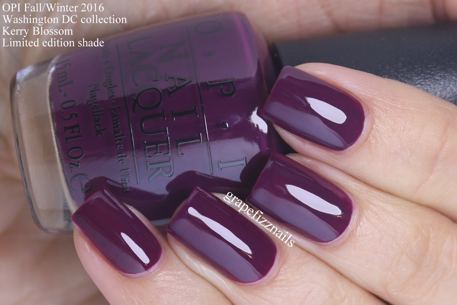 Grape Fizz Nails: OPI Washington DC Collection for Fall/Winter 2016