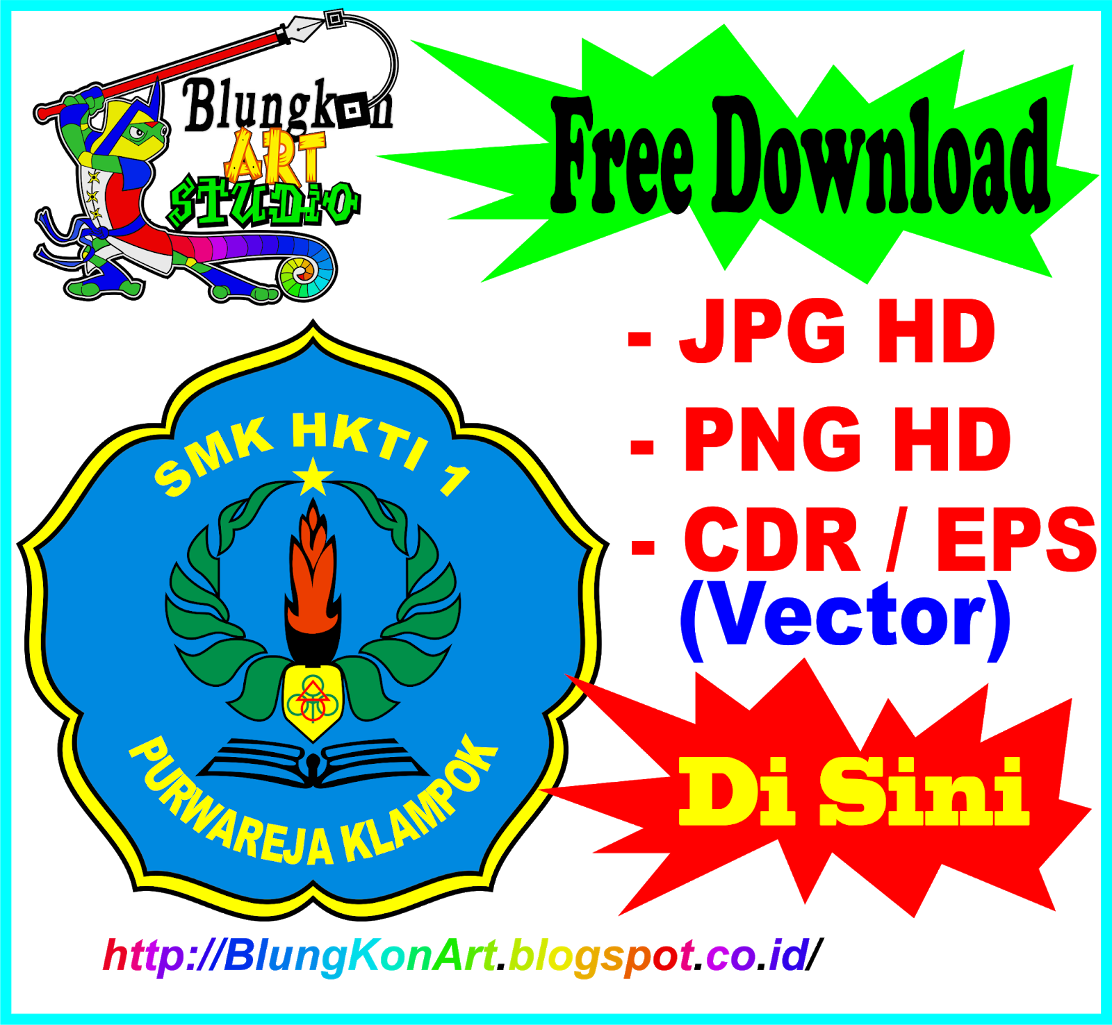 Logo SMK HKTI 1 Purworejo Klampok Vector (Coreldraw .cdr ) eps jpg png ...