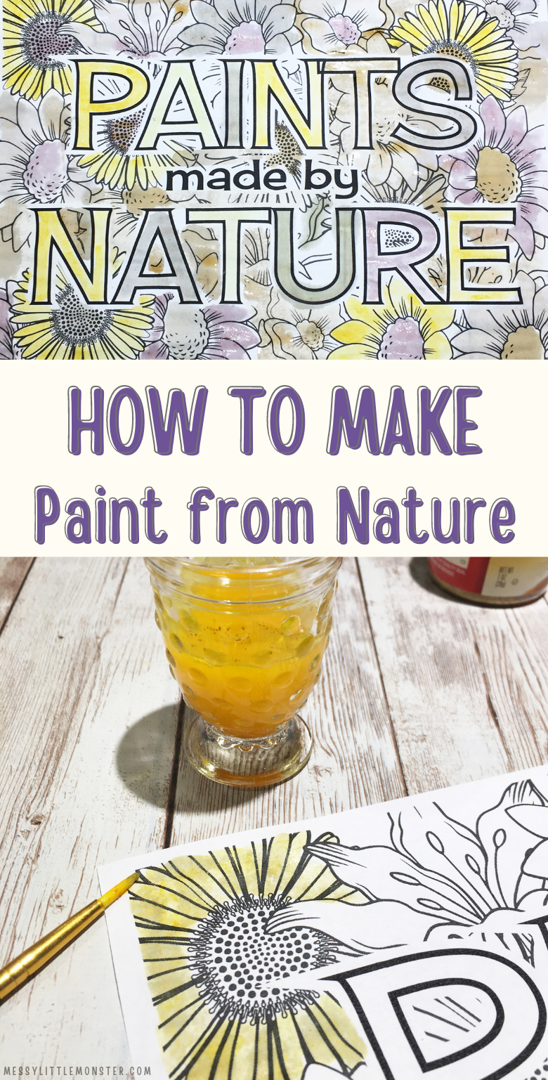 Nature Paint - How to make paint from nature - Messy Little Monster