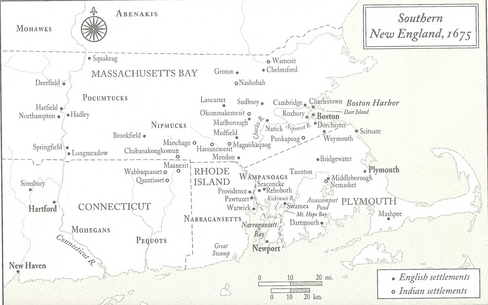 Dr Benjamin Church Jr: The Natives of New England - 1675