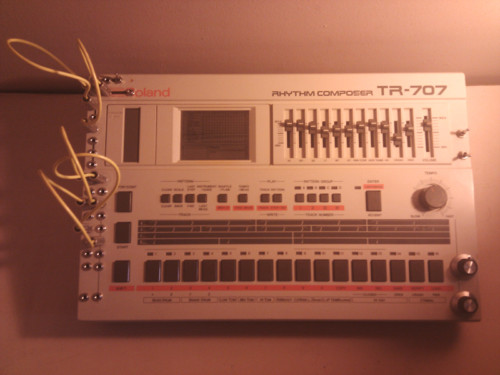 MATRIXSYNTH: Roland TR-707 Circuit Bent Drum Machine