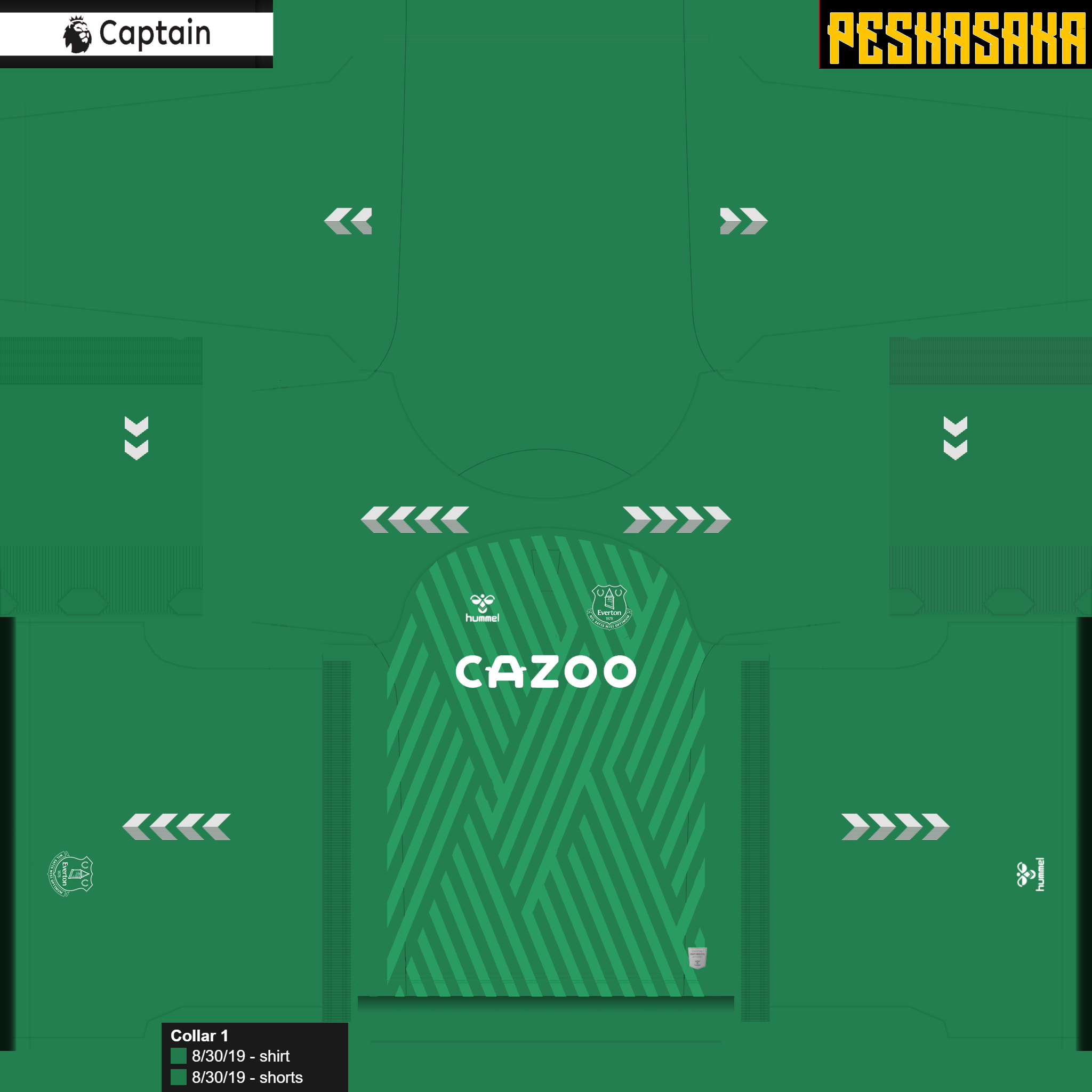 Kit Everton 2021/22 para Efootball PES 2021