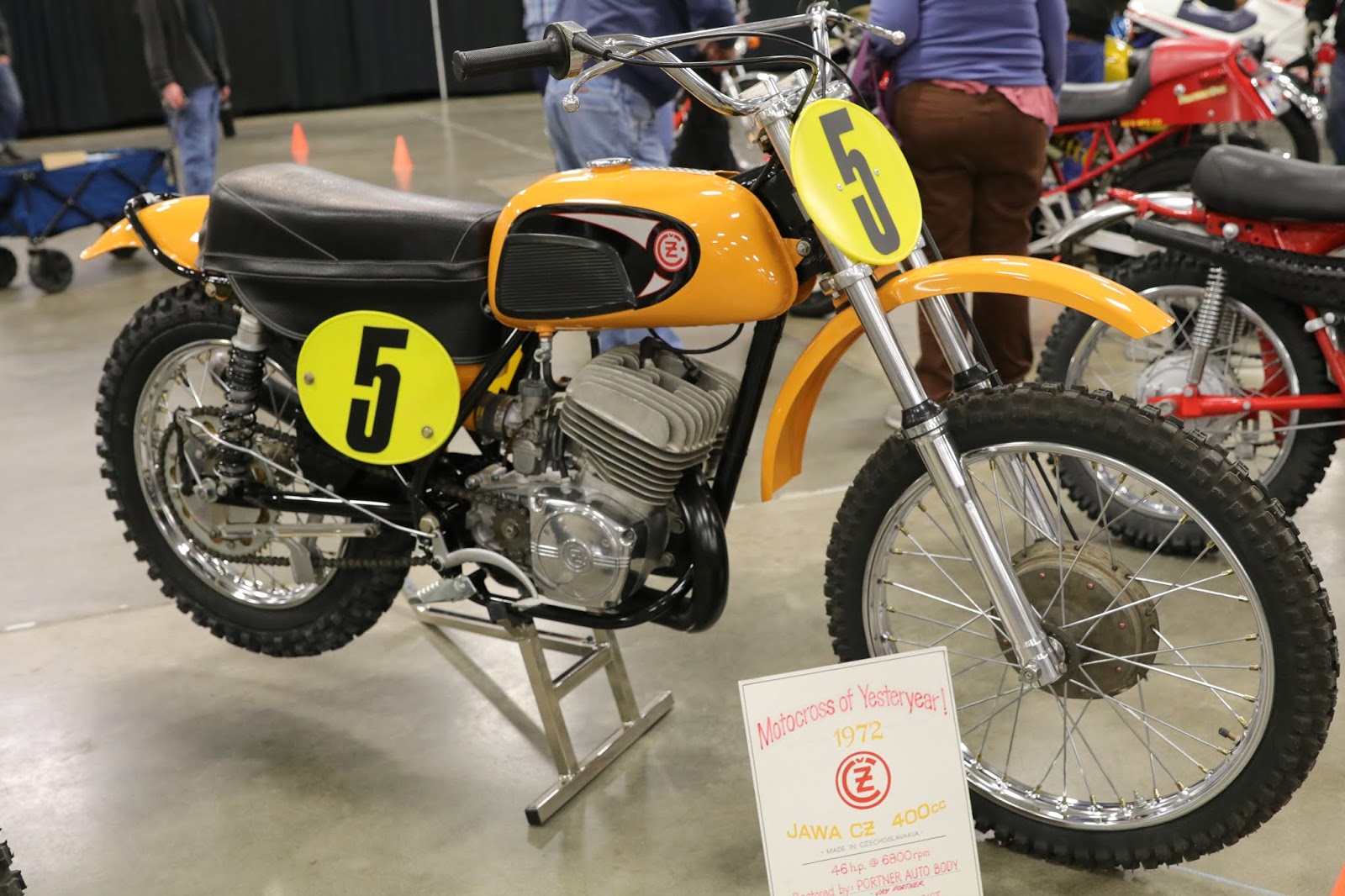 OldMotoDude: 1972 CZ400 on display at the 2019 Idaho Vintage Motorcycle ...