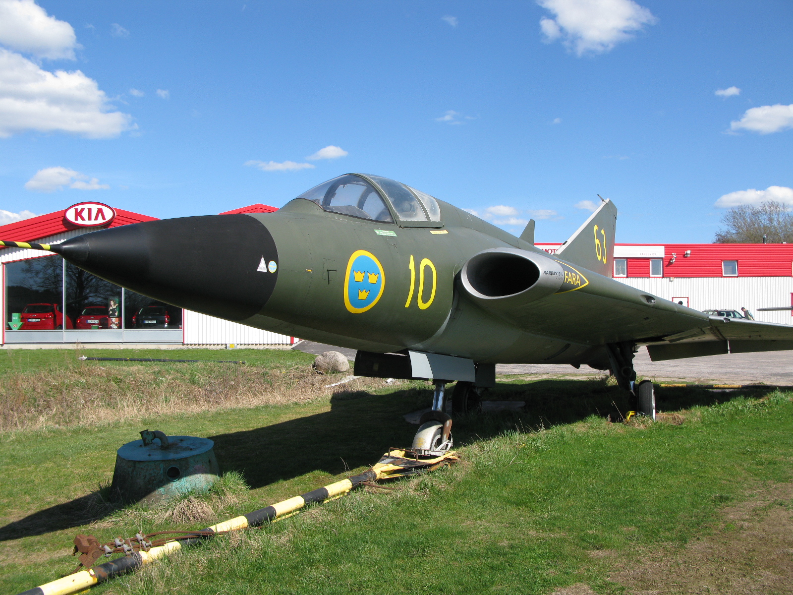 Nostalgorama: Saab J 35B - 73 Draken från 1962-1963 i Kareby