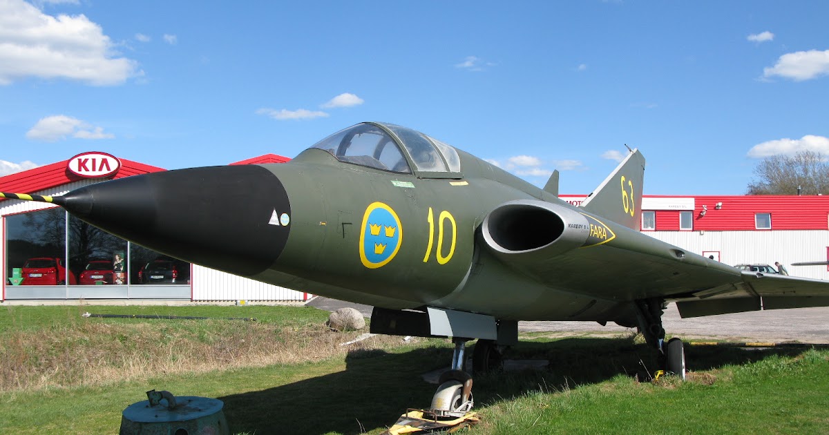 Nostalgorama: Saab J 35B - 73 Draken från 1962-1963 i Kareby
