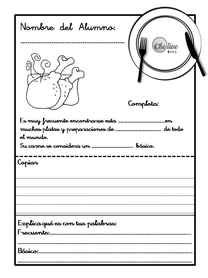 CHEOLIVE: YA TENEMOS EL PRIMER CUADERNILLO DE RECETAS DE COCINA PARA ...