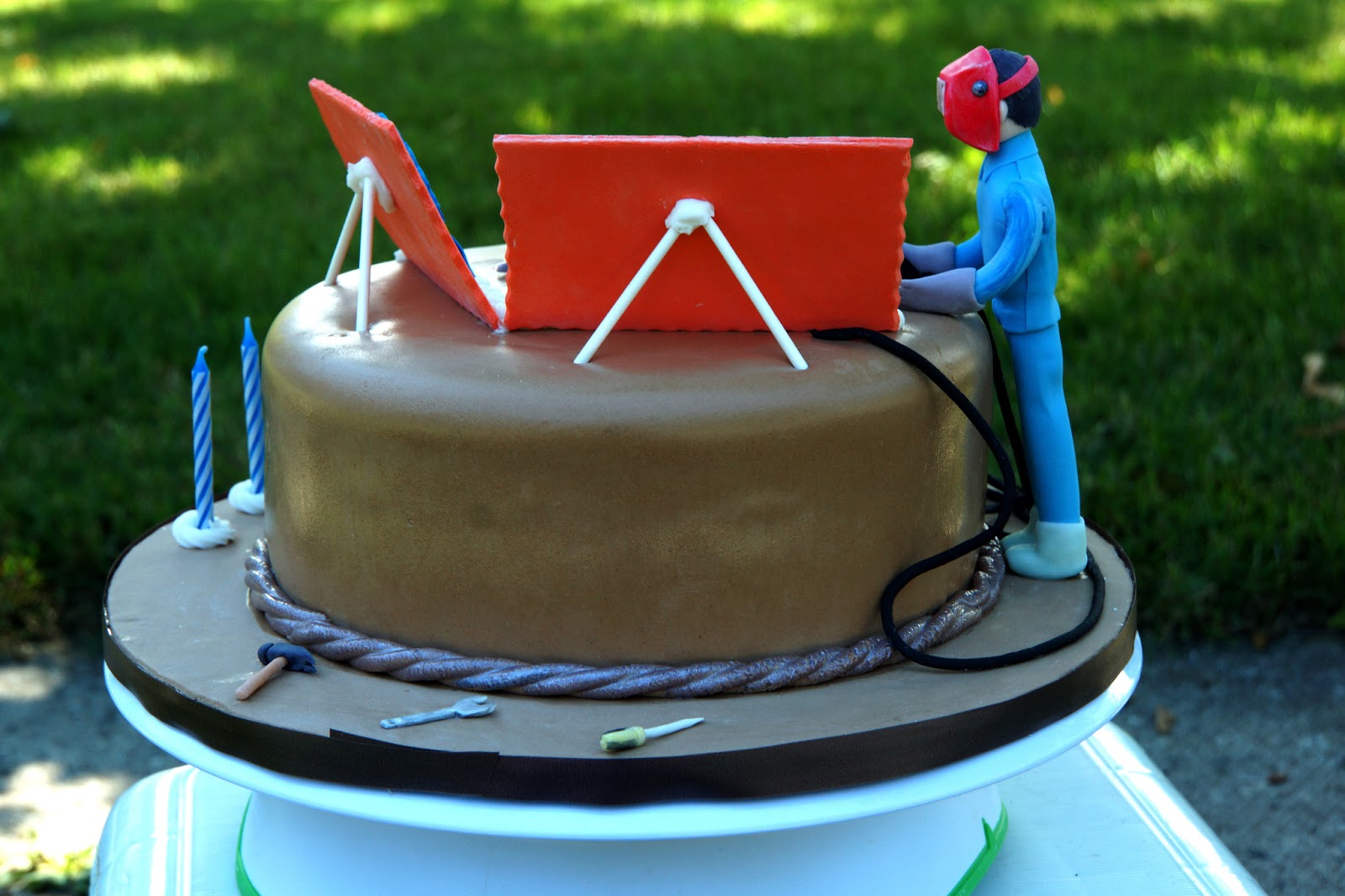 Sweet Bean & Spicy Bean 豆豆的家园: Happy Birthday John - Welding Cake