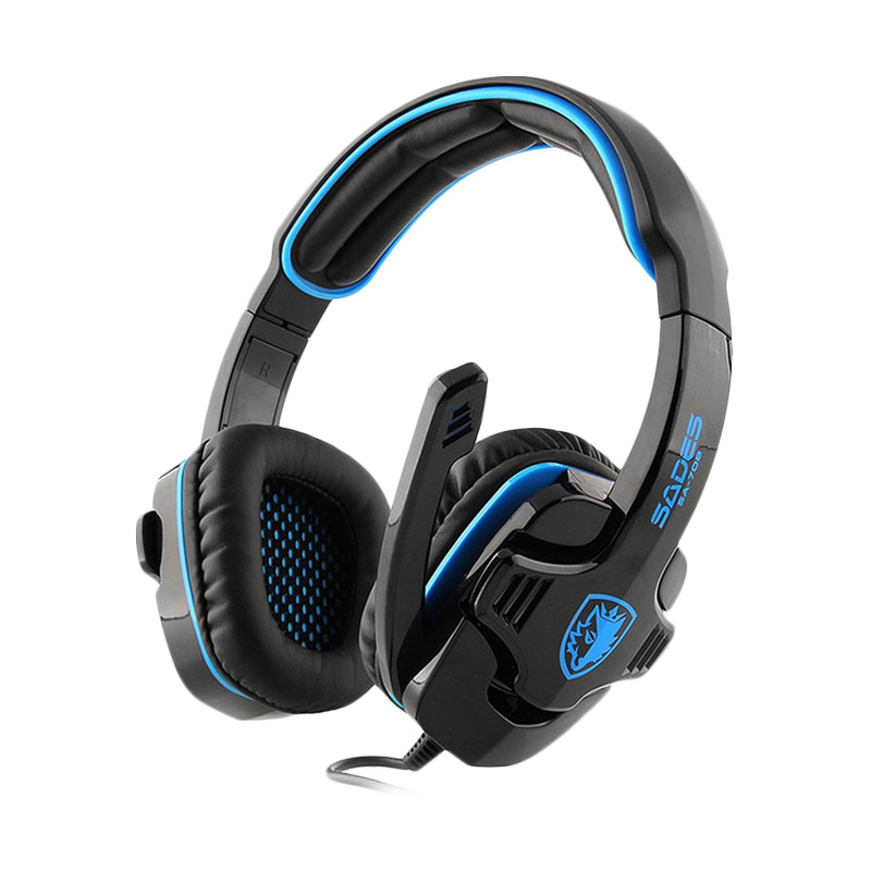 Harga SADES SA-708 G-Power Hitam Biru Gaming Headset Terbaru - Good ...