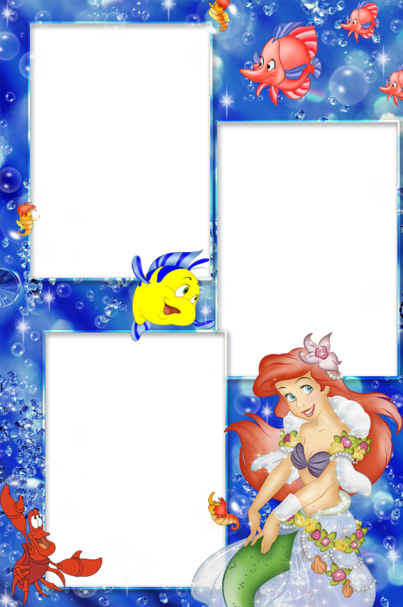 Disney Princess All Together and Alone. Free Printable Photo Frames ...