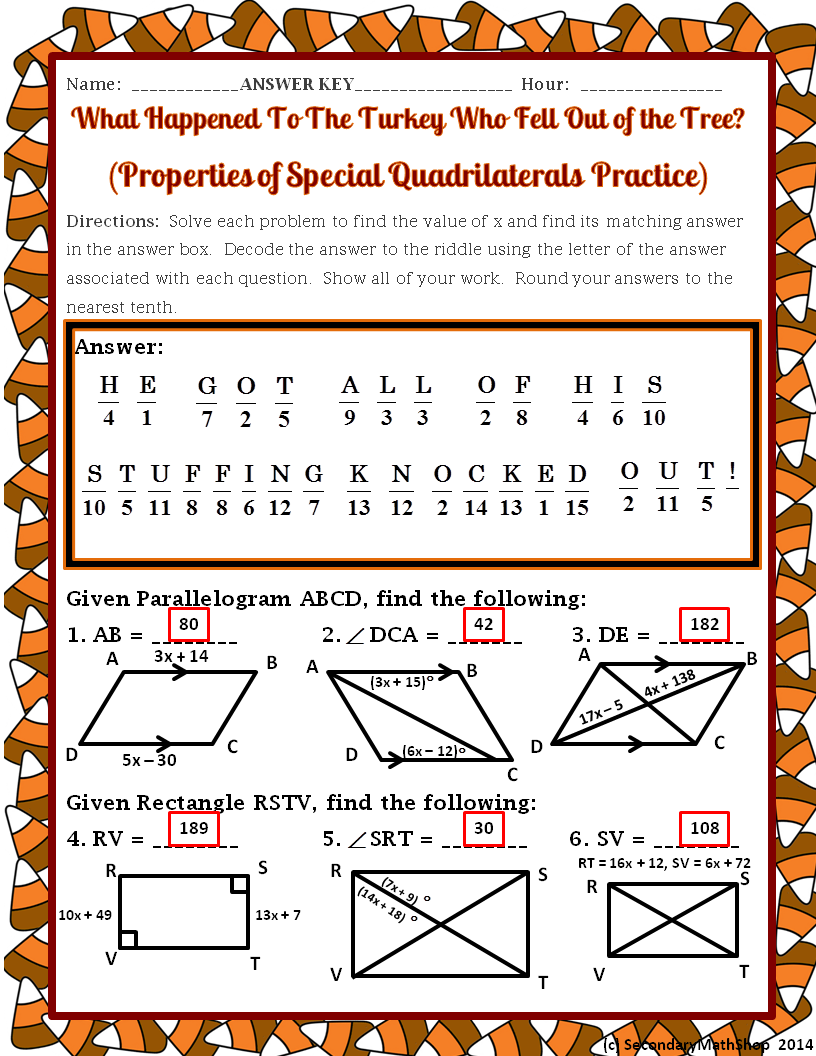 The Spectacular World Of Secondary Math: Celebrating the Holidays in ...