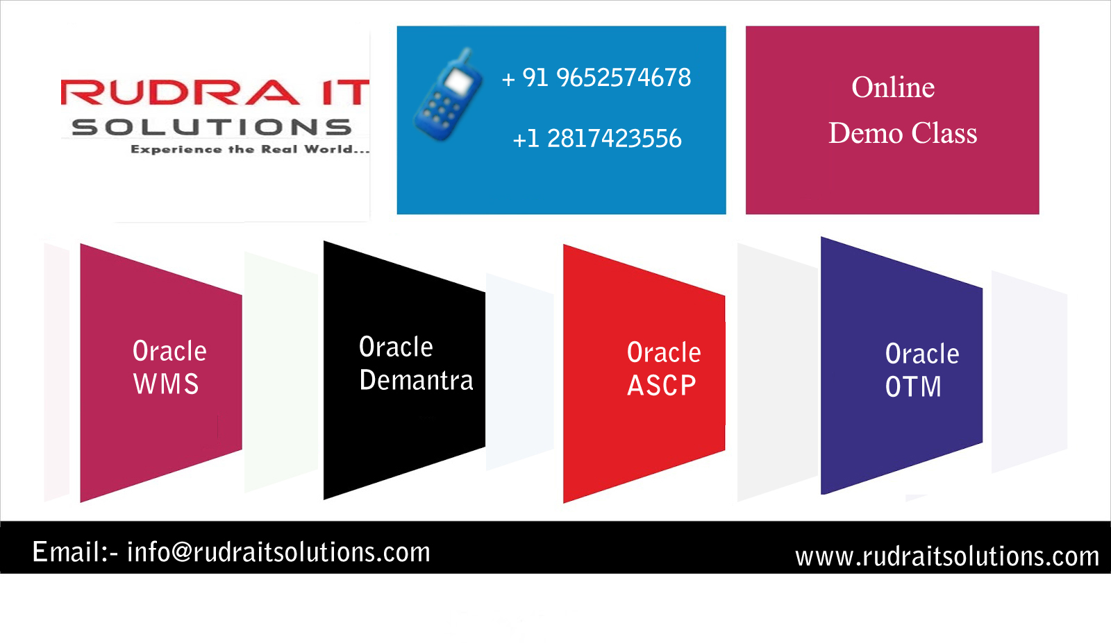 Rudra IT Solutions - Oracle Apps ASCP, SCM, WMS, DEMANTRA, OTM, HRMS ...