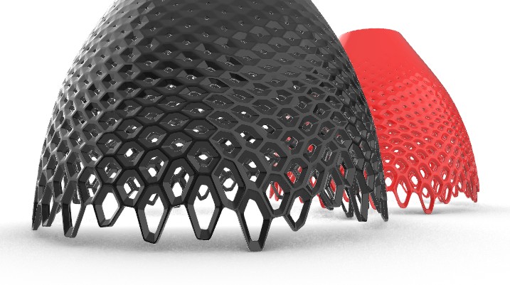 Grasshopper練習 Wavy Hexagonal Pattern Lampshade