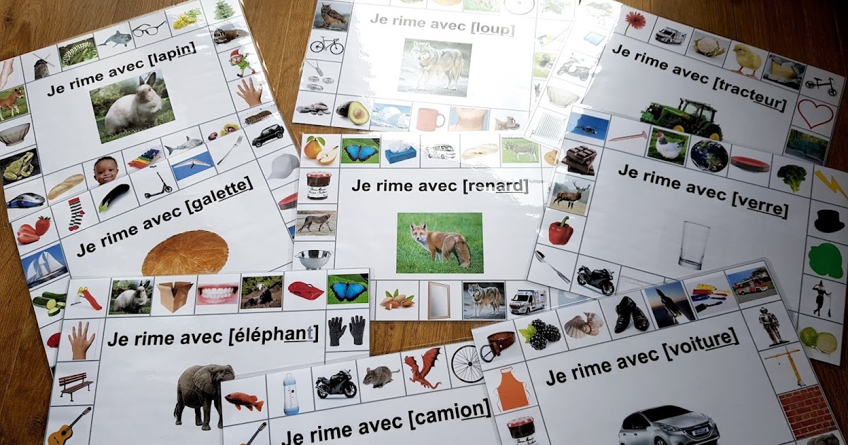 Maman dans les nuages: Phonologie : je rime avec... {document à ...