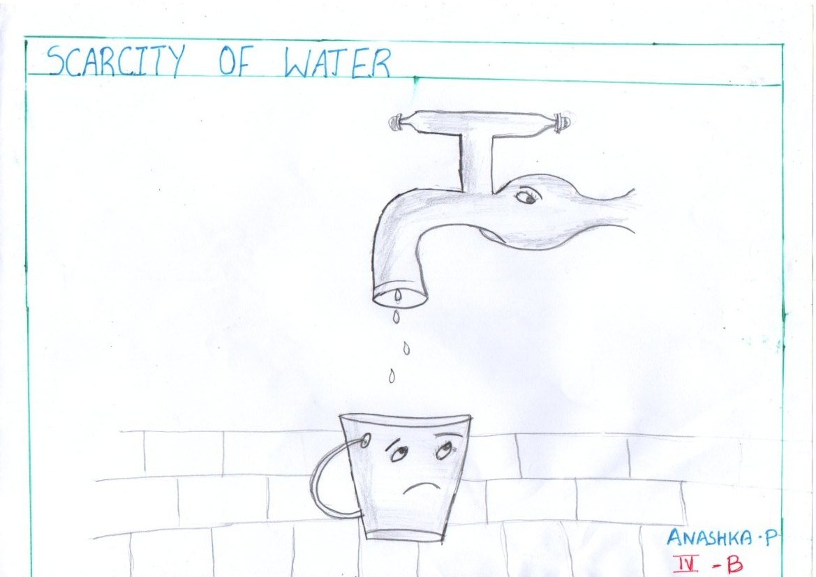 Art Works of Students on Water Scarcity
